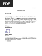 Appointment Letter To A Driver | PDF | Government | Common Law