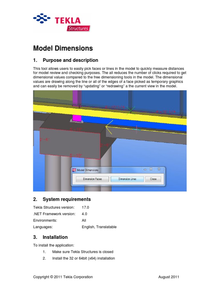 Model Dimensions: 1. Purpose and Description | PDF | Icon (Computing ...