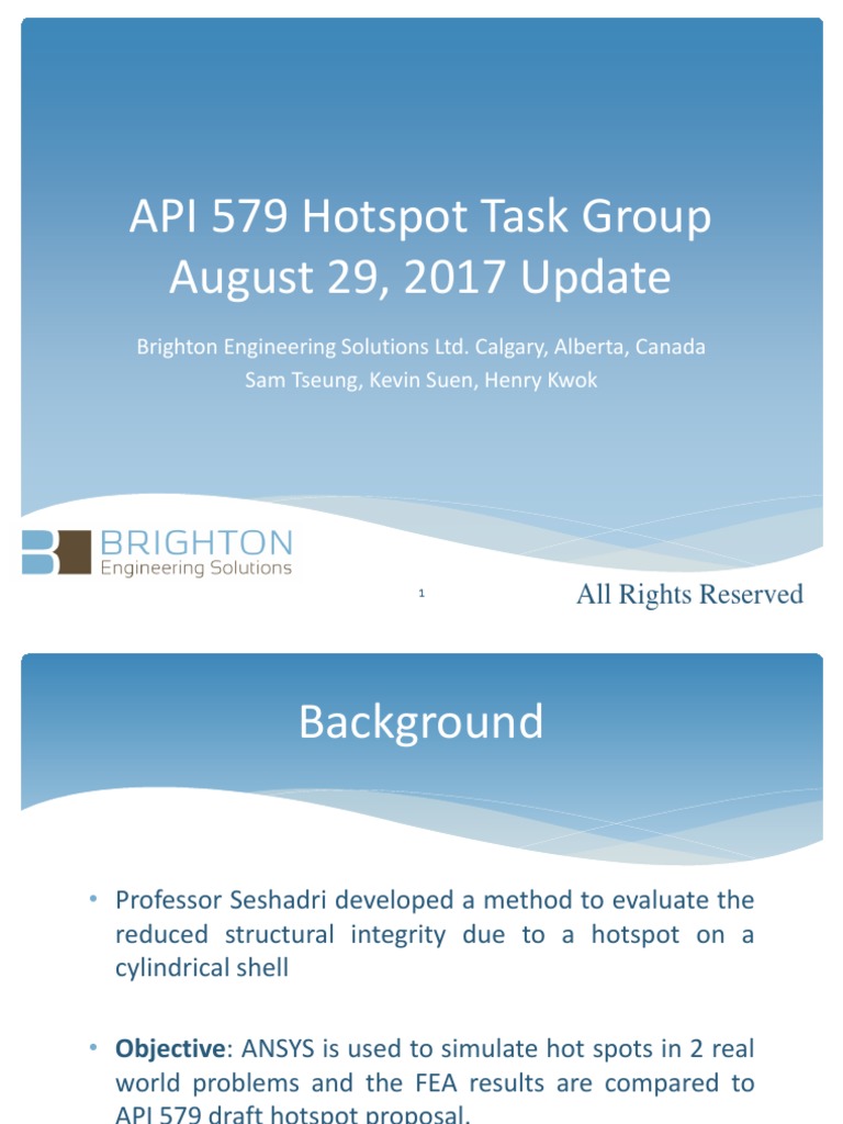 Api 579 Presentation Draft Aug 29 2017 | PDF | Strength Of Materials ...