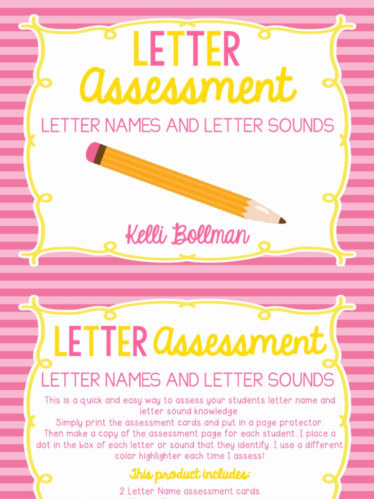 Assessment: Letter Names and Letter Sounds | PDF | Written Communication