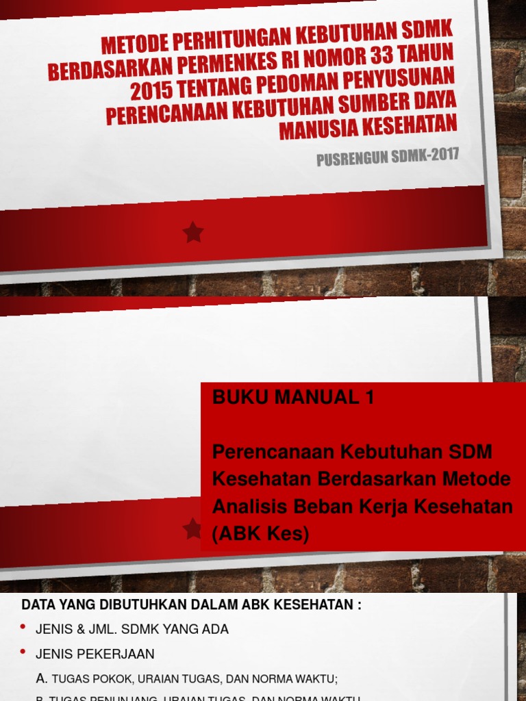 Langkah-Langkah Perhitungan Perhitungan Kebutuhan SDMK Berdasrkan ...