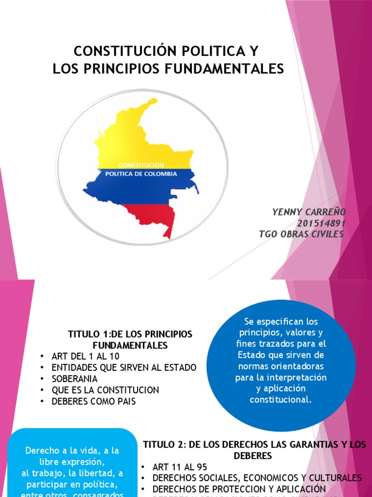 Constitucion y Principios Fundamentales | Constitución | Estado (política)