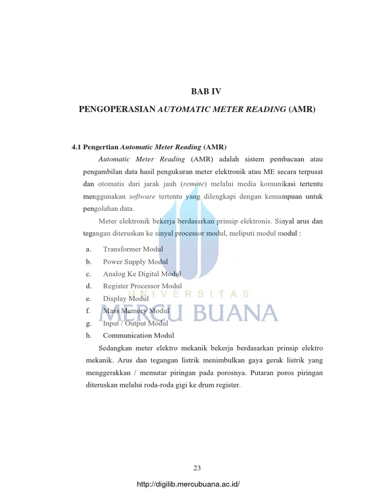 Otomatisasi Pembacaan Meter Listrik | PDF