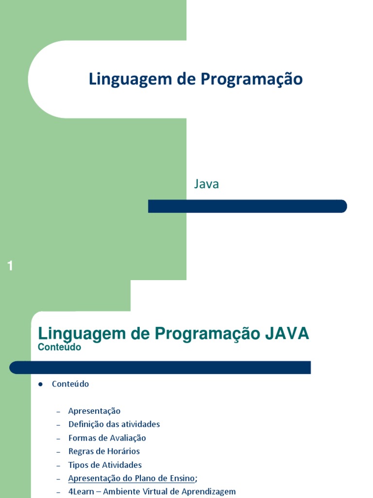FATEC ADS 2 LP 01 Apostila Linguagem de Programação Java | PDF ...