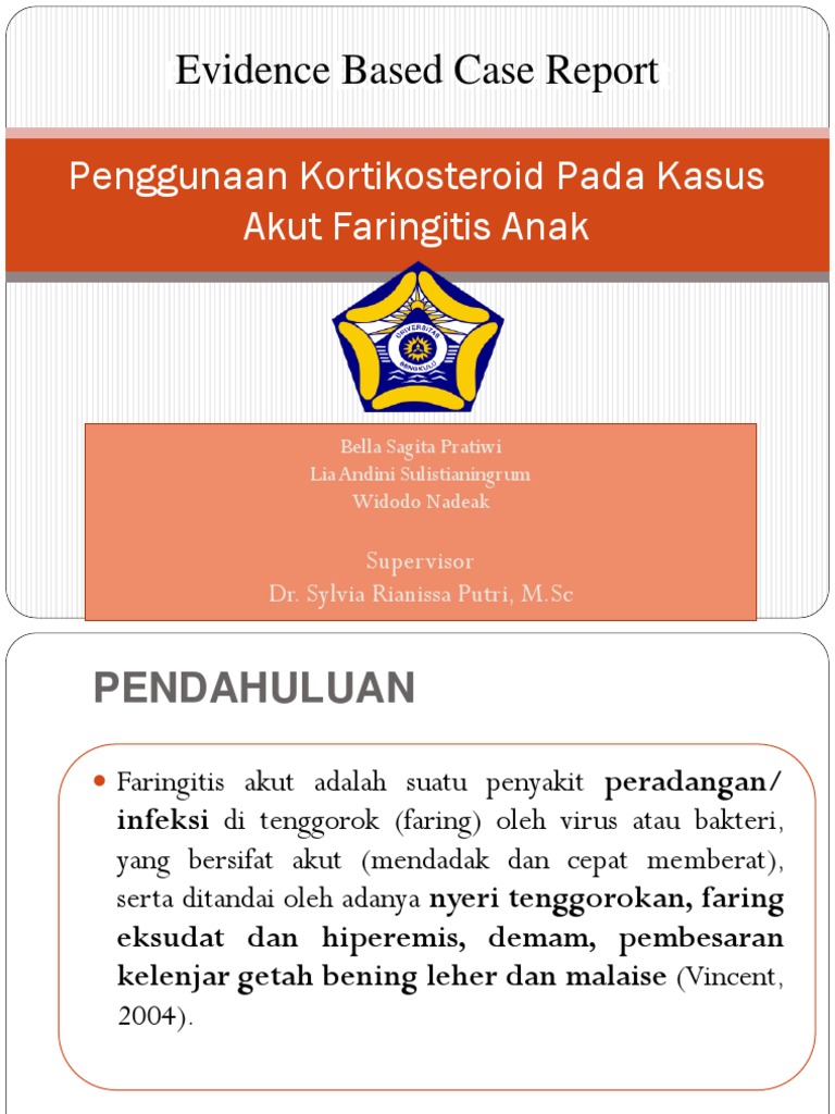 Evidence Based Case Report PRESENTASI | PDF