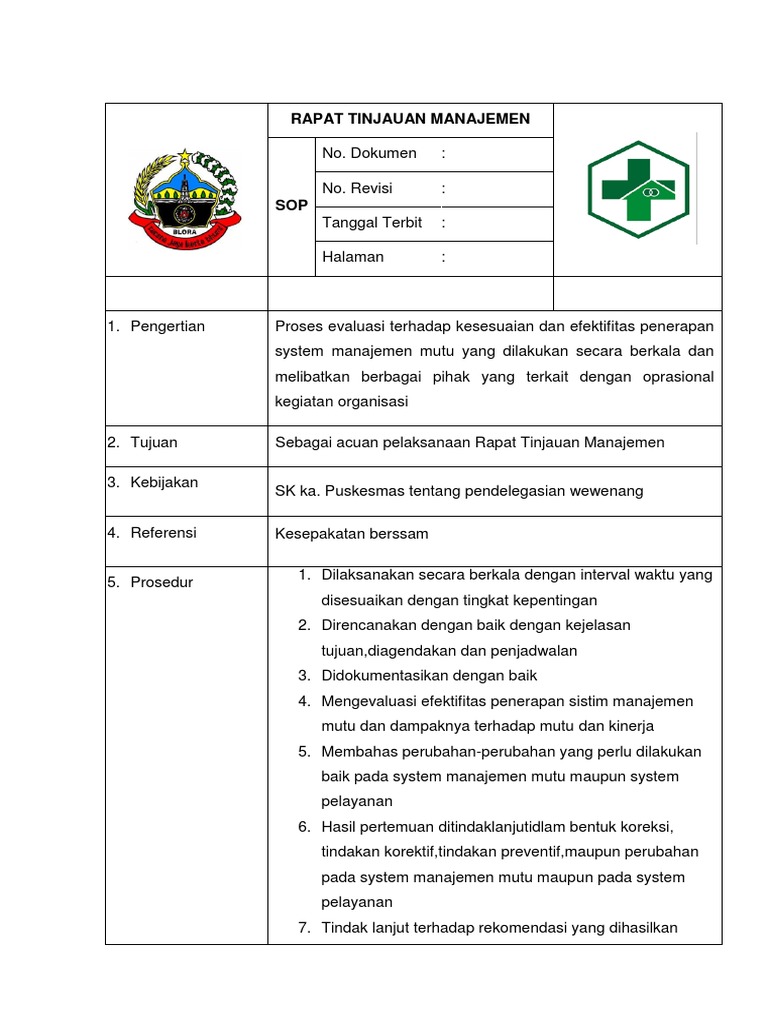 Sop RTM | PDF