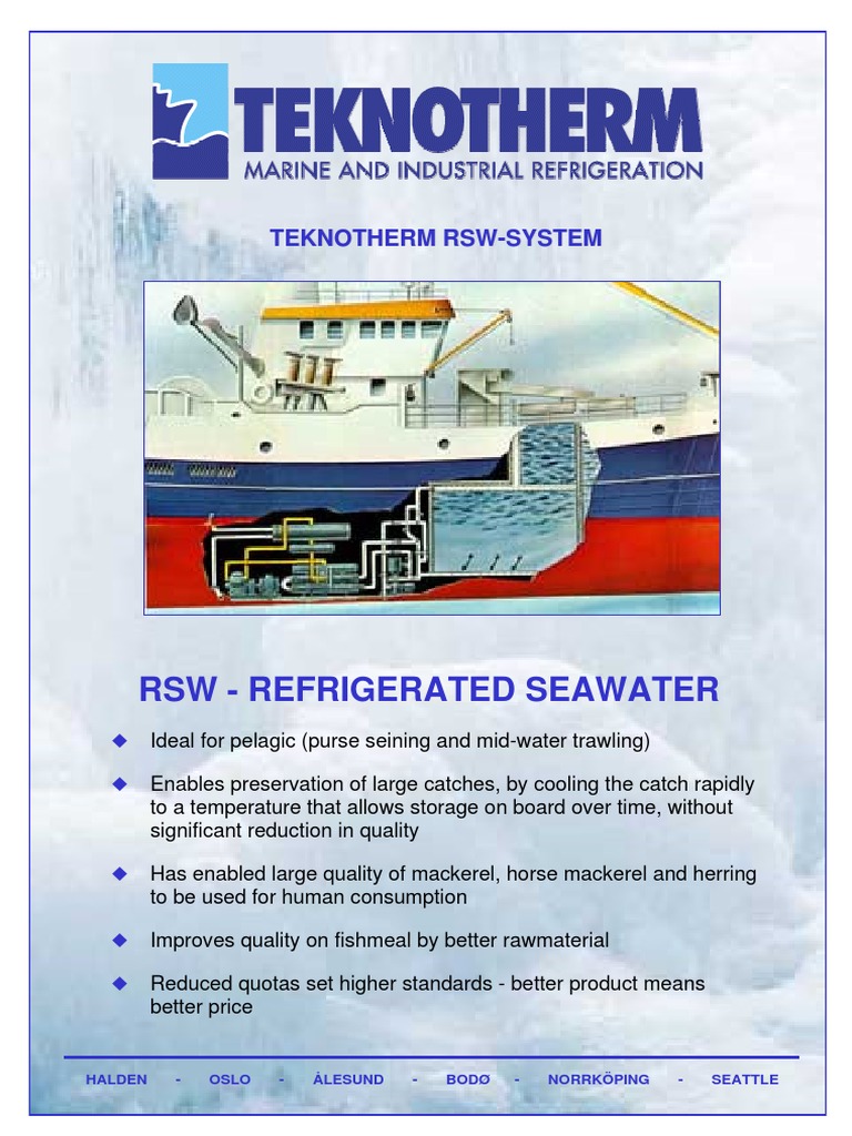 RSW - Refrigerated Seawater | PDF | Refrigeration | Building Engineering