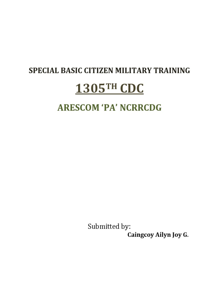 Special Basic Military Training | PDF