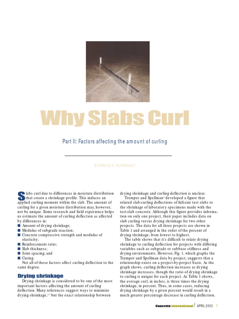 Why Slabs Curl - Part2 | PDF | Creep (Deformation) | Strength Of Materials