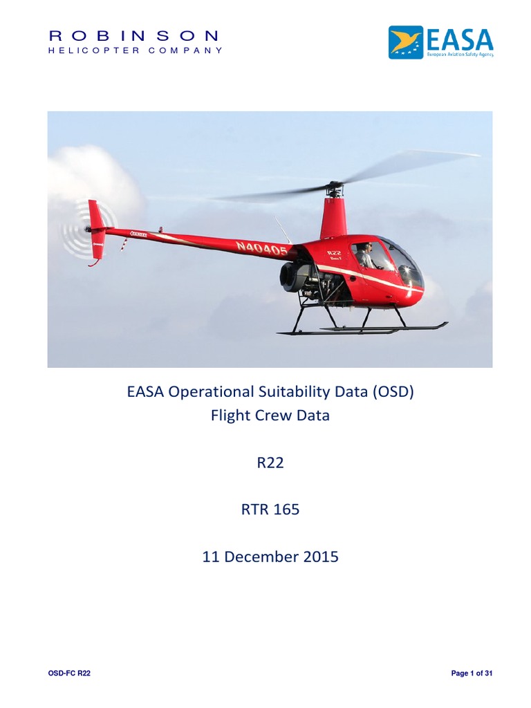 EASA Operational Suitability Data (OSD) | PDF | Helicopter Rotor ...