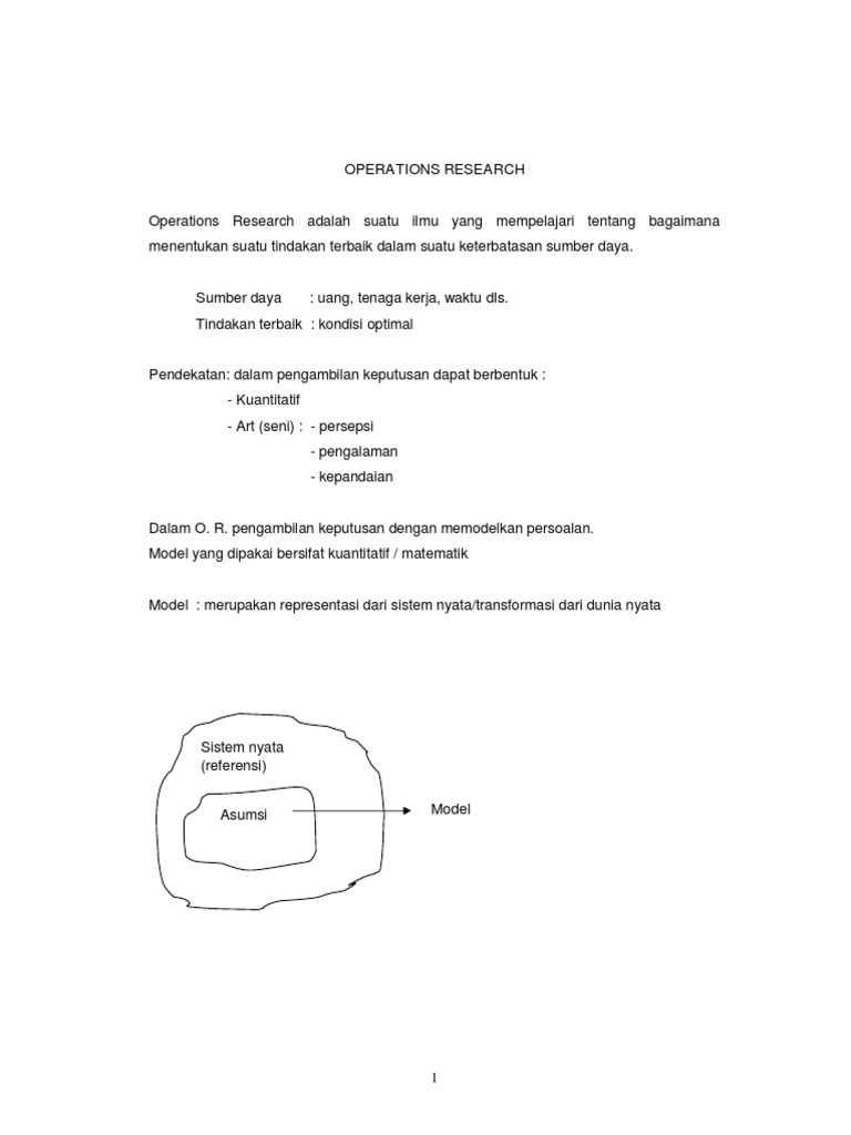 Modul Operation Research | PDF