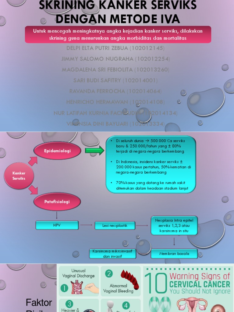 Power Point Screening Kanker Serviks Dengan IVA | PDF