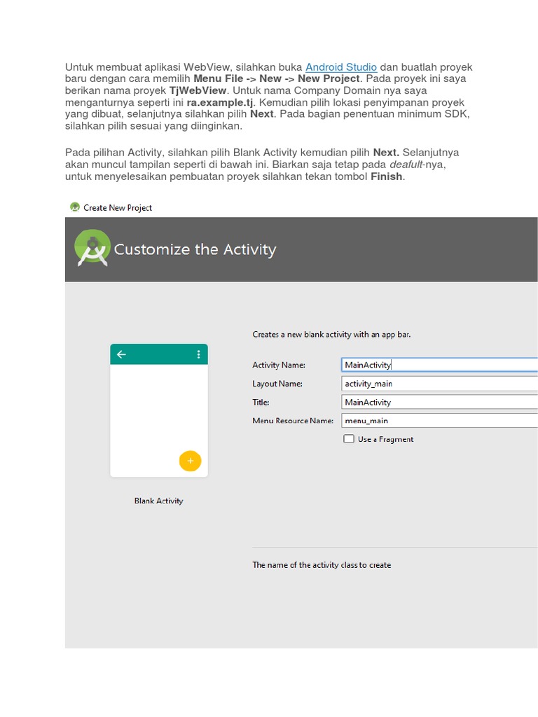 Untuk Membuat Aplikasi WebView | PDF | Bisnis
