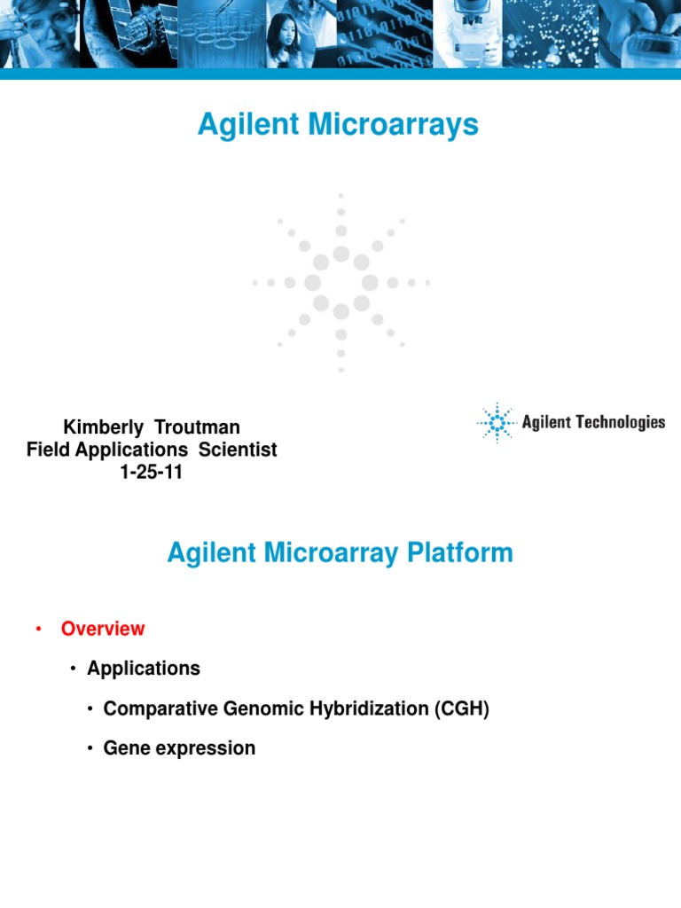 Agilent Microarrray Overview PDF | PDF | Dna Microarray | Gene Expression