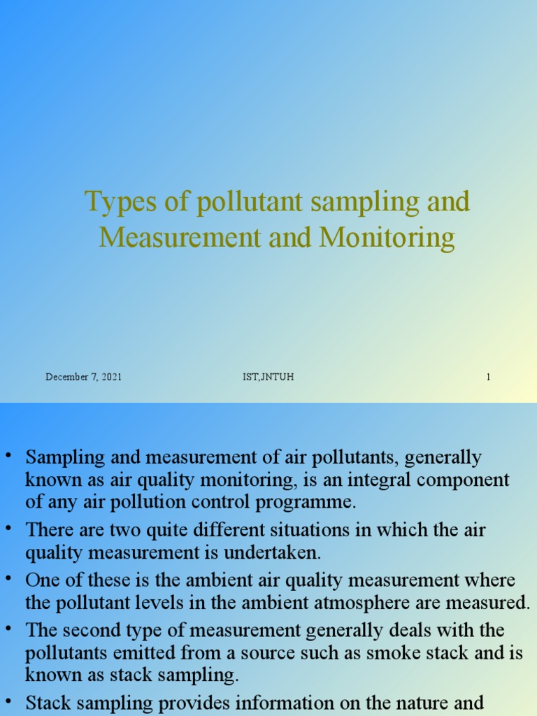 3 Sampling and Measurement | PDF | Gas Chromatography | Atomic ...