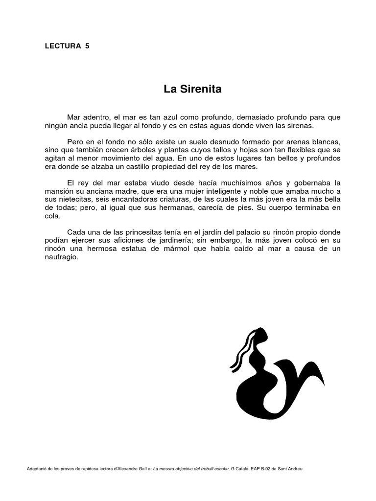 5 La Sirenita | PDF | Ocio