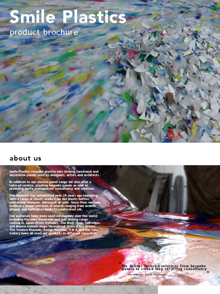 Smile Plastics Product Brochure | PDF | Plastic | Recycling