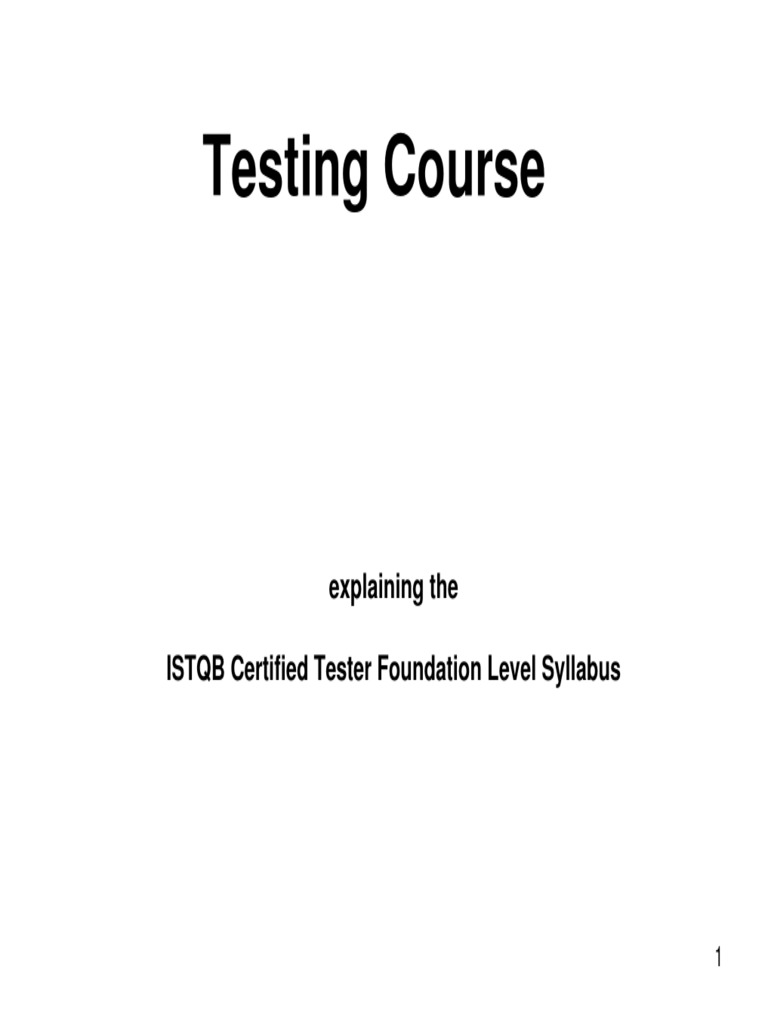 Testing - Foundation | PDF | Software Testing | Usability