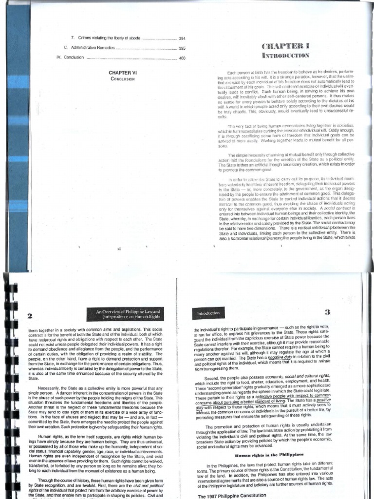 Human Rights Book Chapter 1 & 2.compressed - MUYOT | PDF