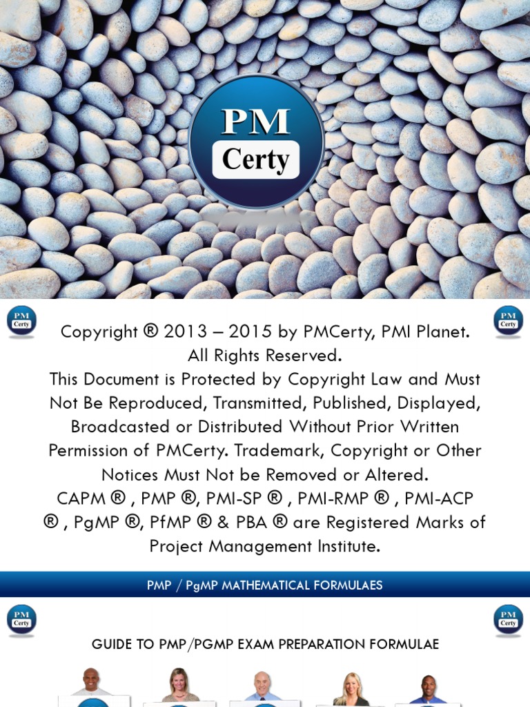 PGMP Formulae - PMCerty v02 | PDF | Net Present Value | Internal Rate Of Return