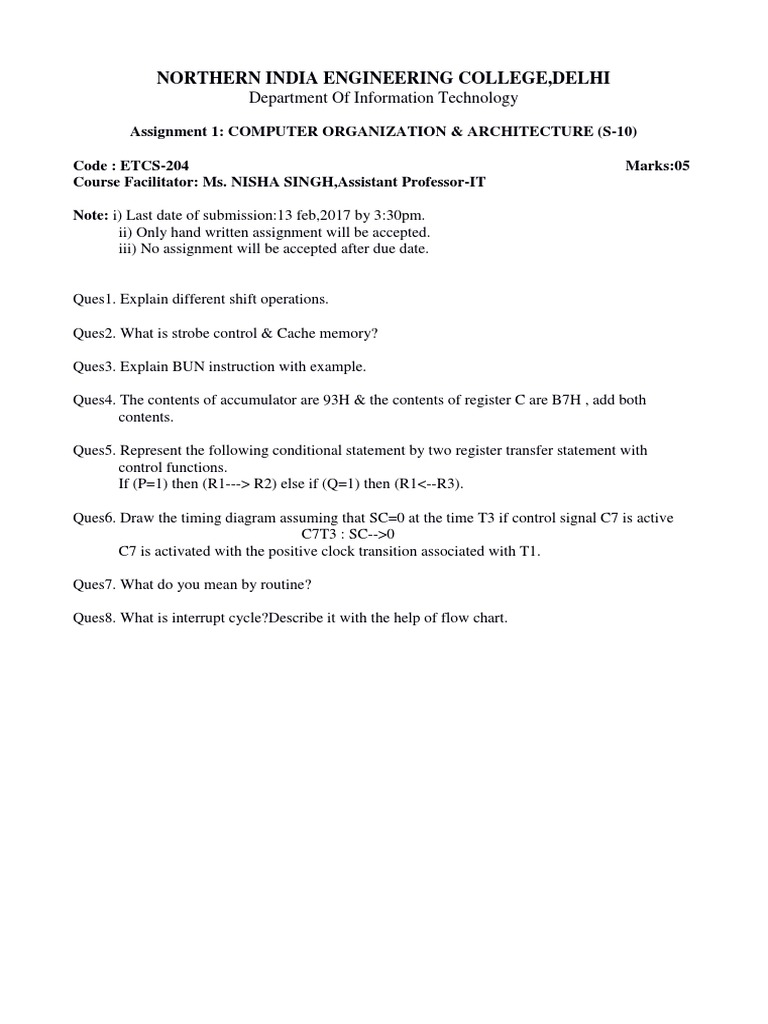 Northern India Engineering College, Delhi: Department of Information ...