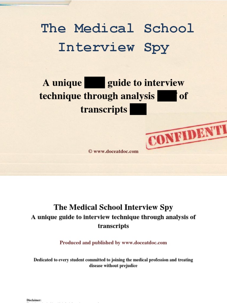 The Medical School Interview Spy | PDF | Emergency Department | Cardiology