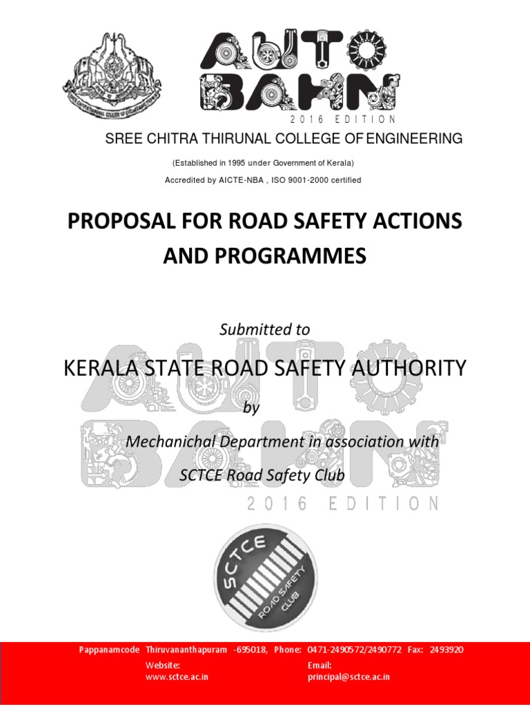 Road Safety Proposal for Autobahn 2016 | PDF | Road Traffic Safety | Car