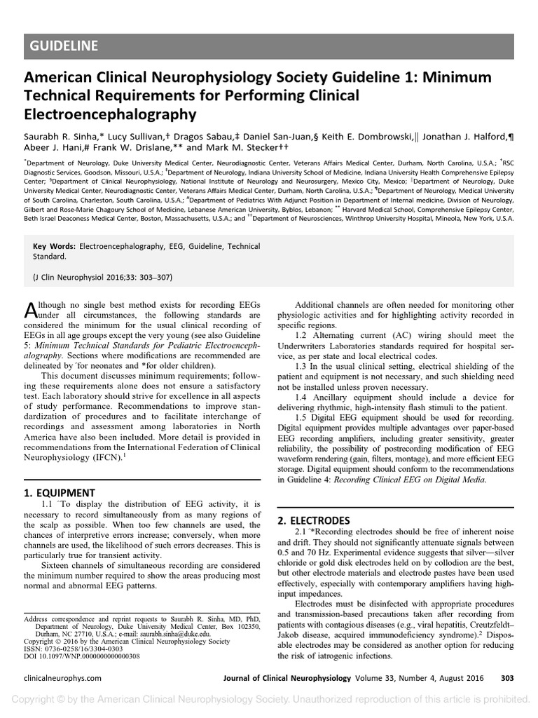 American Clinical Neurophysiology Society Guideline 1: Minimum ... American Clinical Neurophysiology Society Guideline 1: Minimum ...