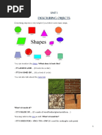 Describing Objects - Paragraph Example | PDF | Shape