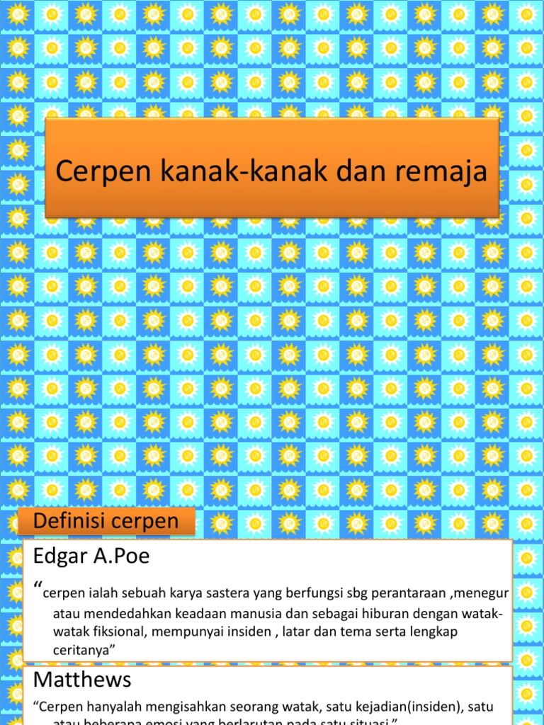 Cerpen Kanak-Kanak Dan Remaja | PDF