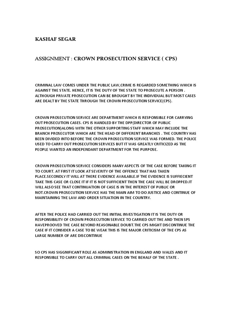 Cps Assignment | PDF