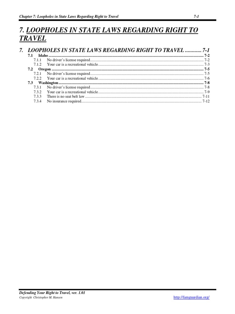 Defend Your Right To Travel | PDF | Driver's License | Vehicles