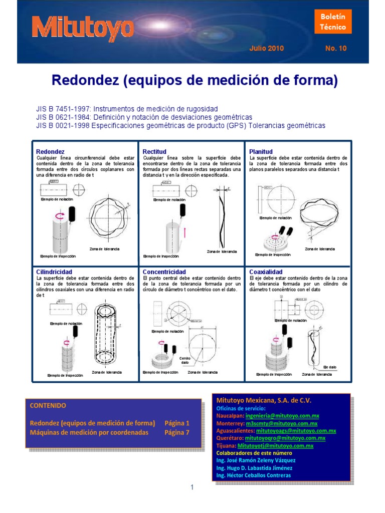 BOLETIN Redondez Planicidad | PDF | Esfera | Medición