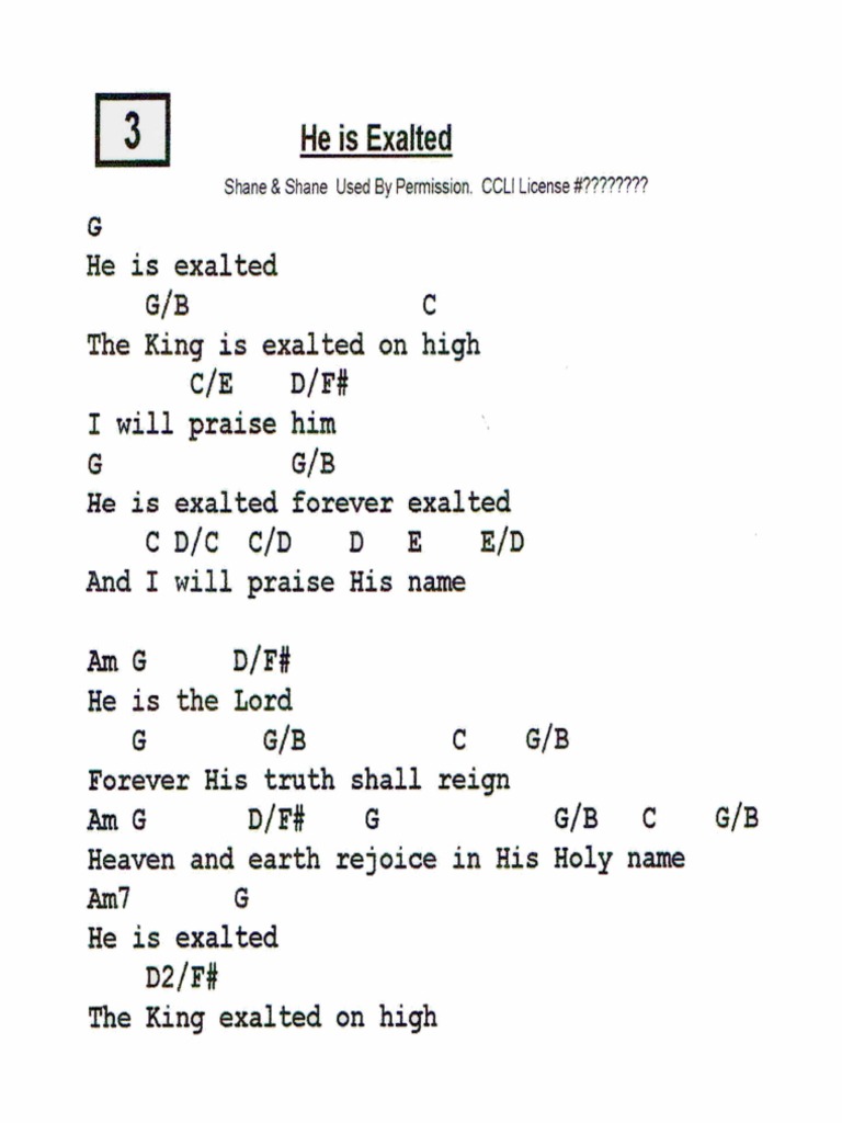 He Is Exalted PDF | PDF