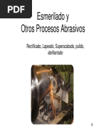 Proceso de Esmerilado y Herramientas | PDF | Abrasivo | Materiales