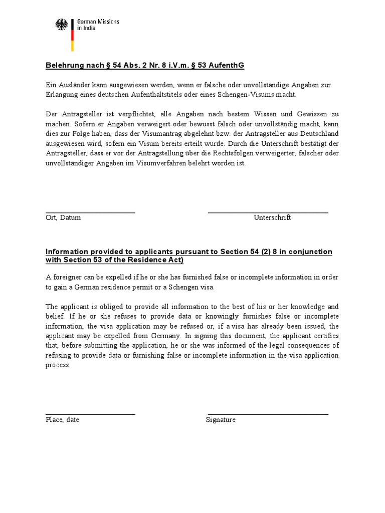 Declaration True Information PDF | PDF