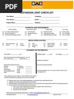 Post Pour Inspection Checklist | PDF | Concrete | Precast Concrete