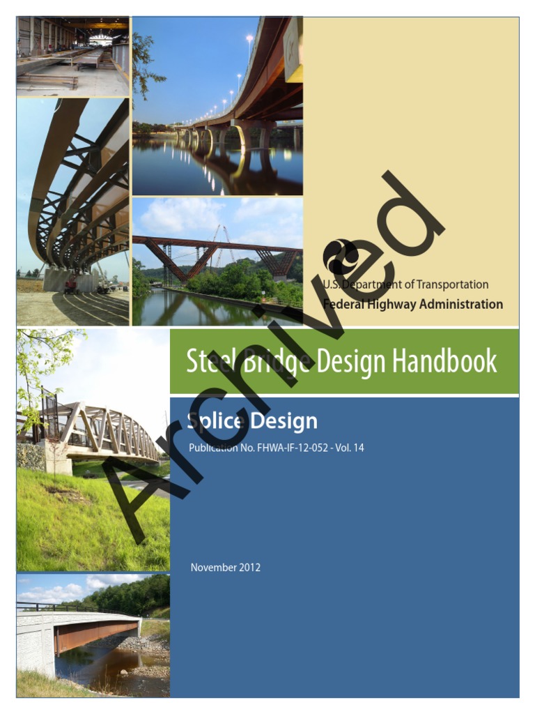 FHWA Splice Design For Steel Bridges PDF | PDF | Structural Steel ...