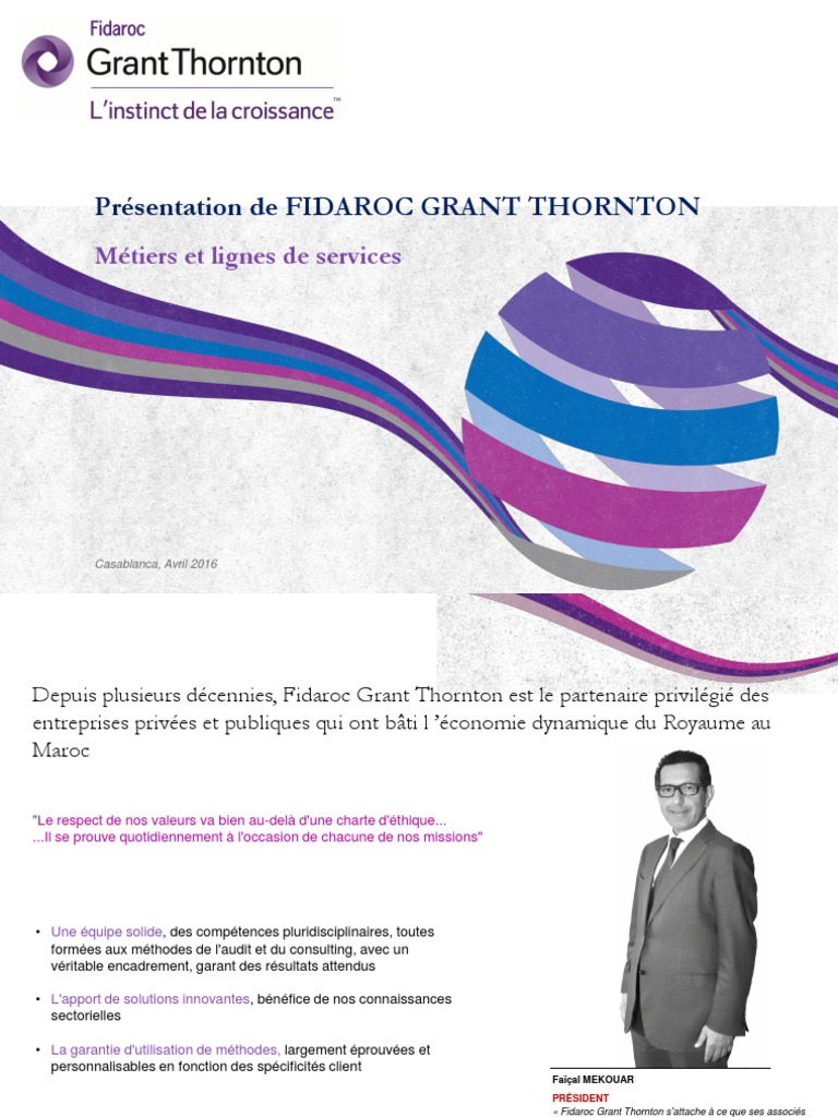 Présentation de Fidaroc Grant Thornton - Version 2016 | PDF | Audit ...