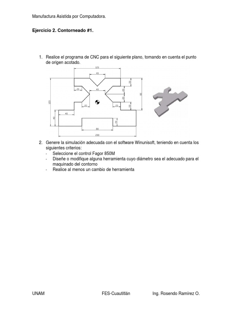 Ejercicio Básico de CNC | PDF