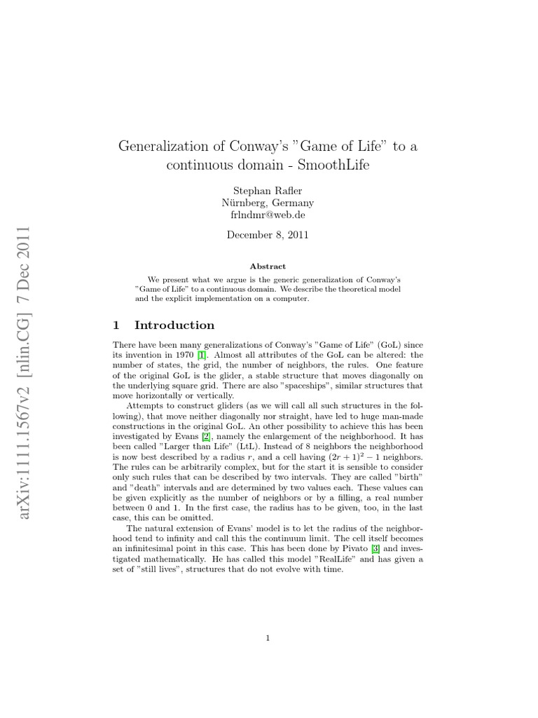 Smooth Life | PDF | Function (Mathematics) | Matrix (Mathematics)