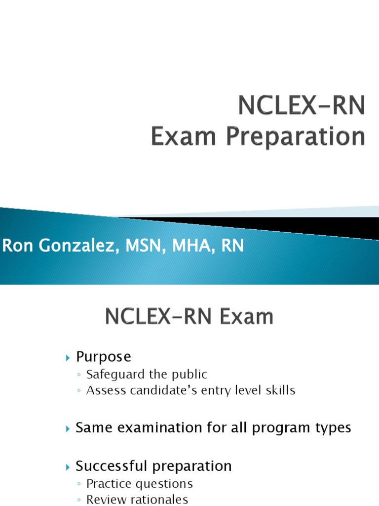 NCLEX Preparation (Student) | PDF | National Council Licensure ...