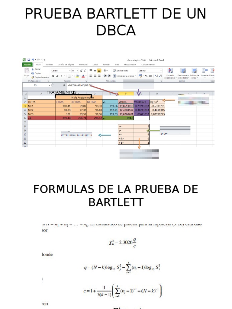 Prueba Bartlett de Un Dbca | PDF
