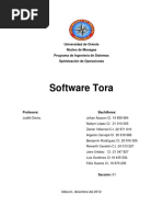 Guía de Uso del Software TORA | PDF | Programación lineal ...