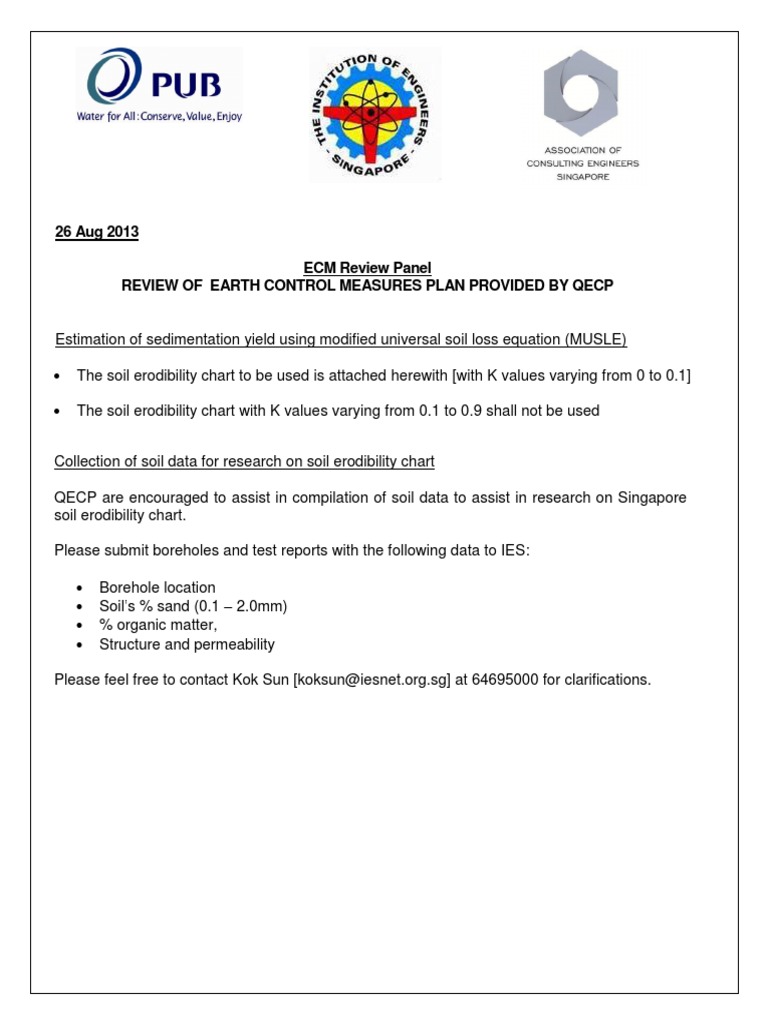 26 Aug 2013 ECM Review Panel Review of Earth Control Measures Plan ...