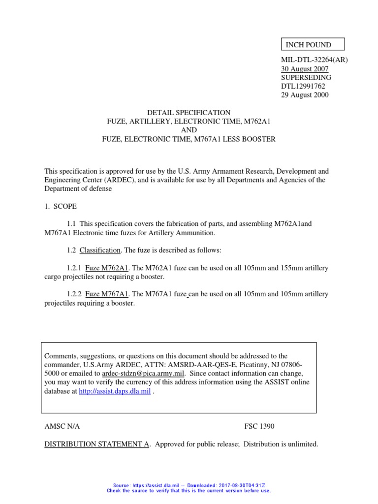m762 | Fuze | Ammunition