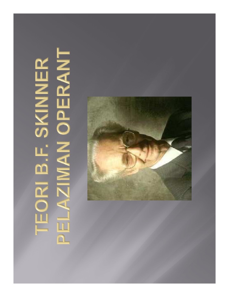 B.F Skinner | PDF