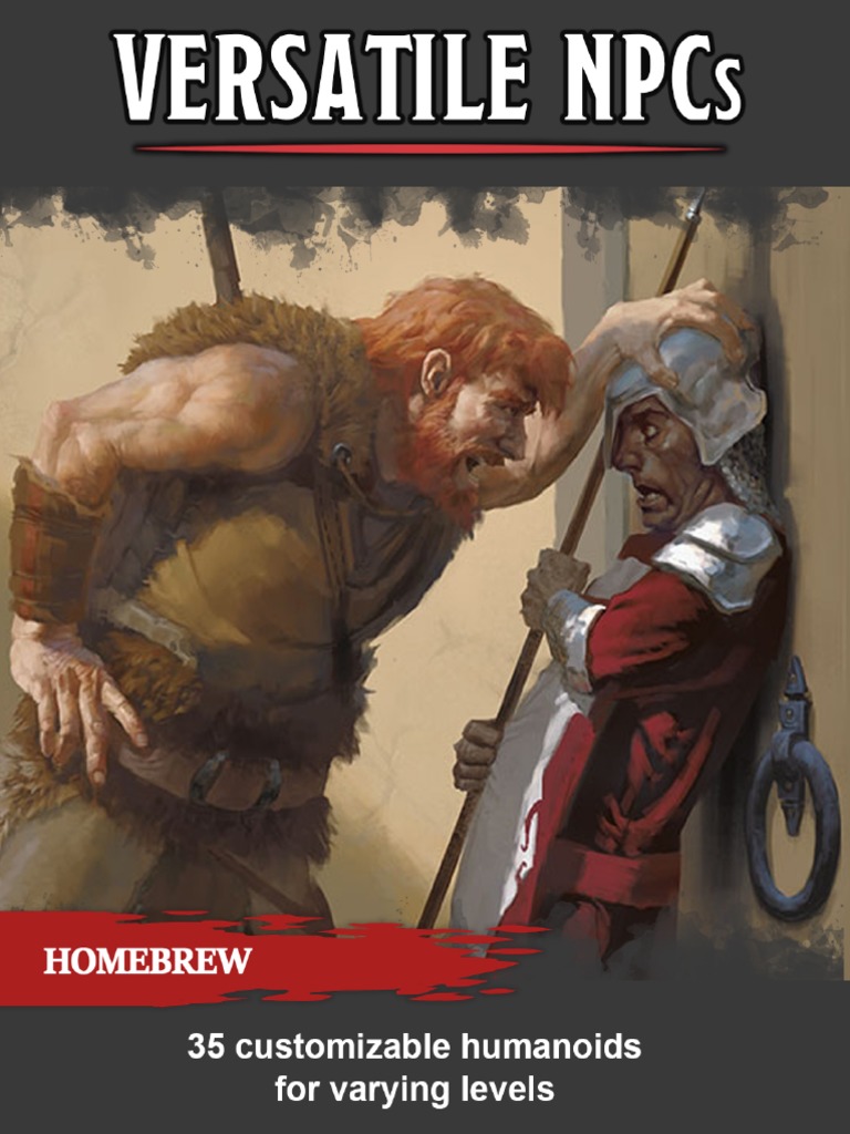 Versatile NPCs PDF | Download Free PDF | Fantasy Games | Dungeons & Dragons