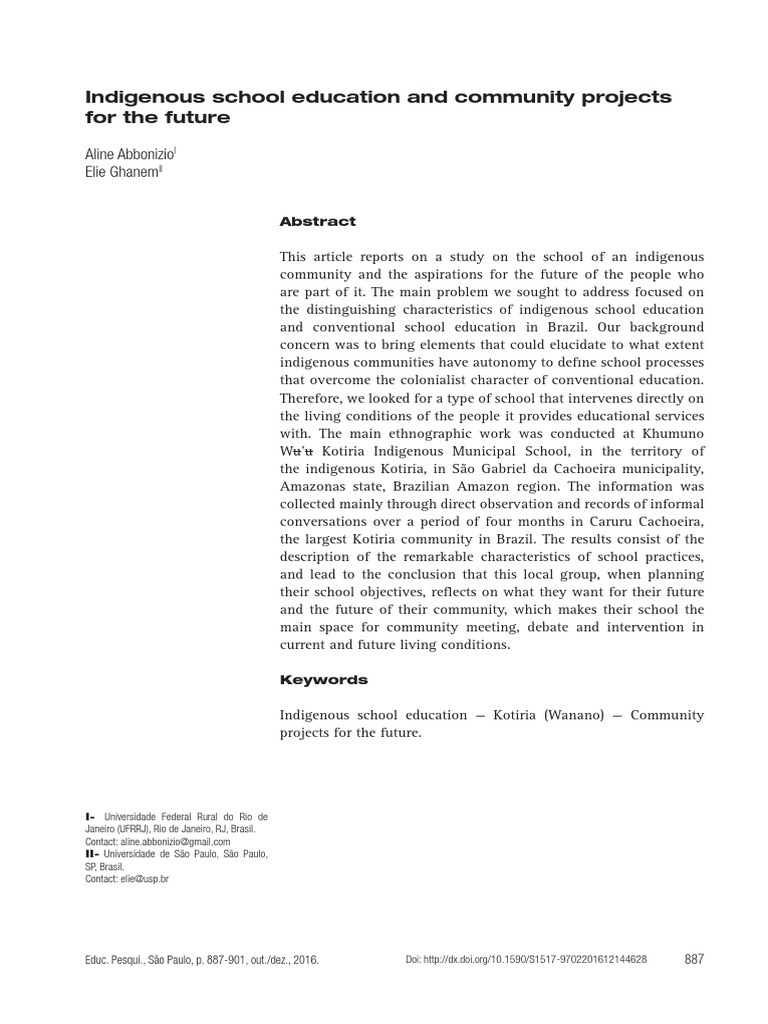 Indigenous Education and Community Futures | PDF | Brazil | Indigenous ...