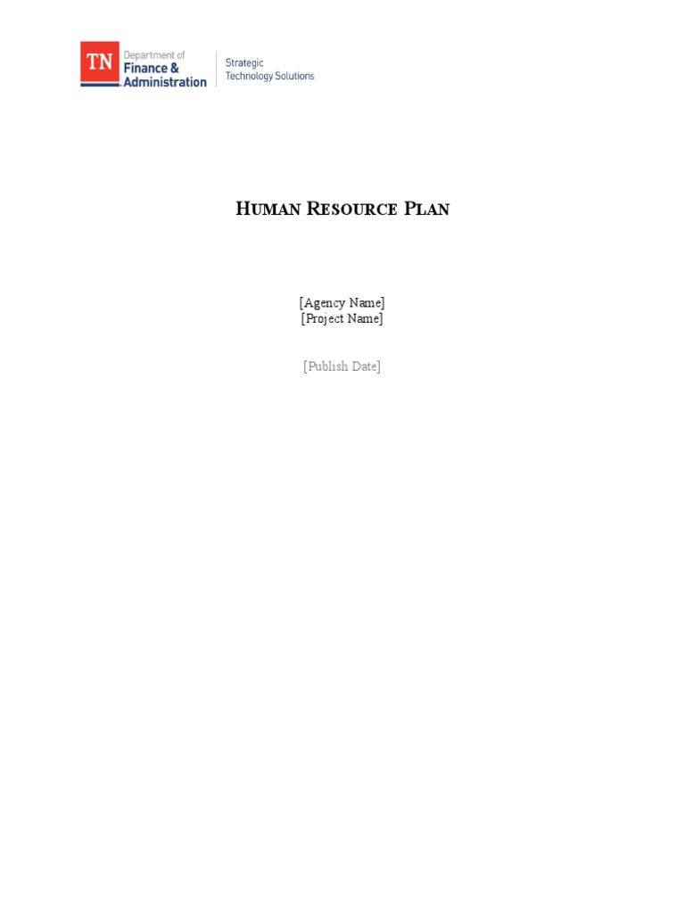 Human Resource Plan Template for Projects | PDF | Software Testing ...